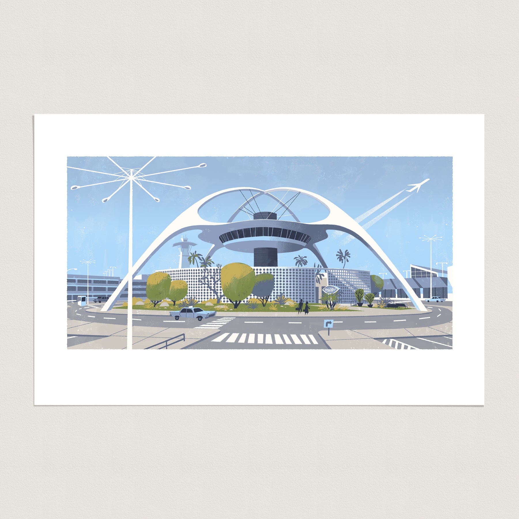 LAX Theme Building – Chris Turnham Illustration